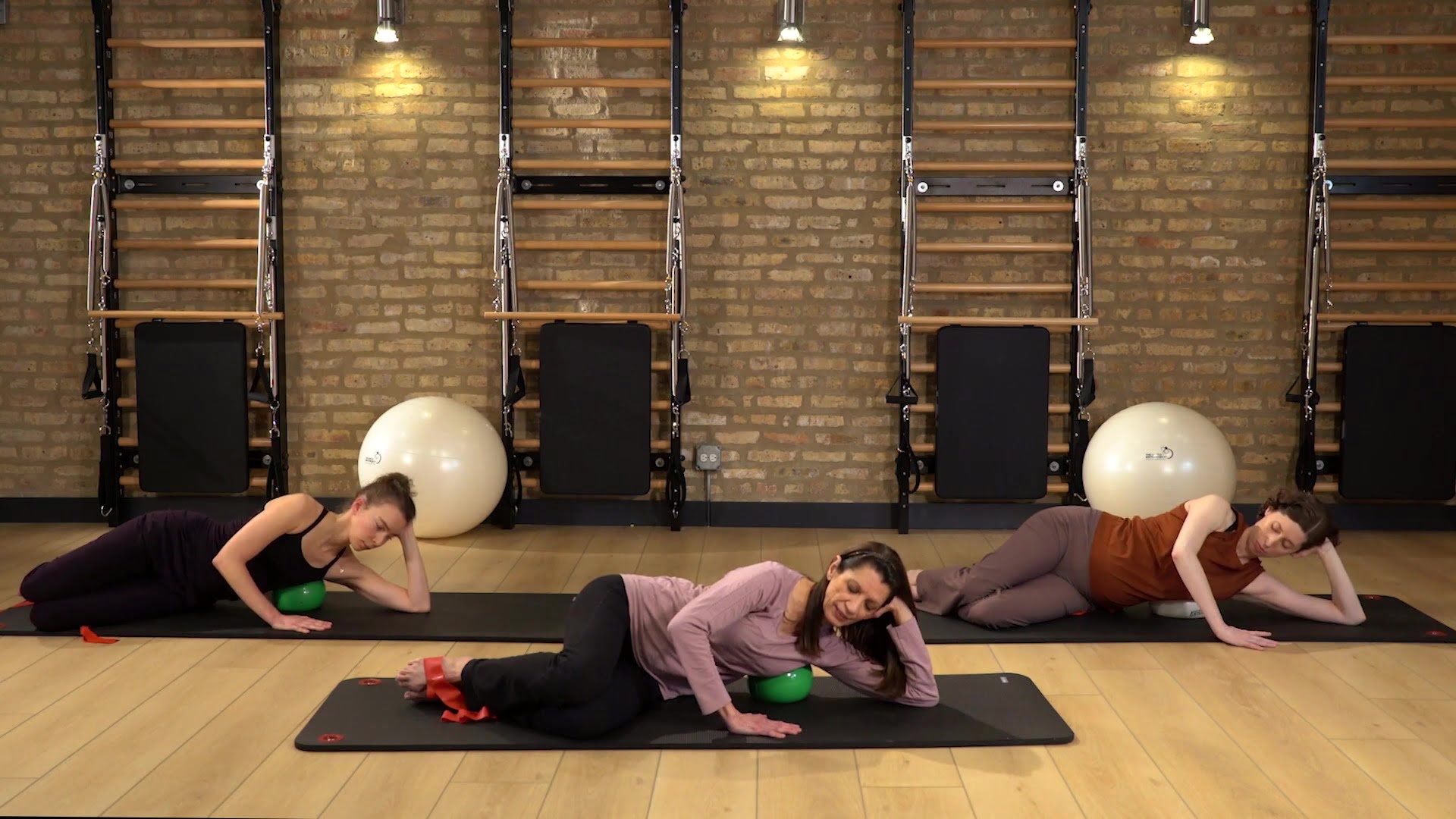 Side Lying Exercise Sequence 1 - The Center For Women's Fitness